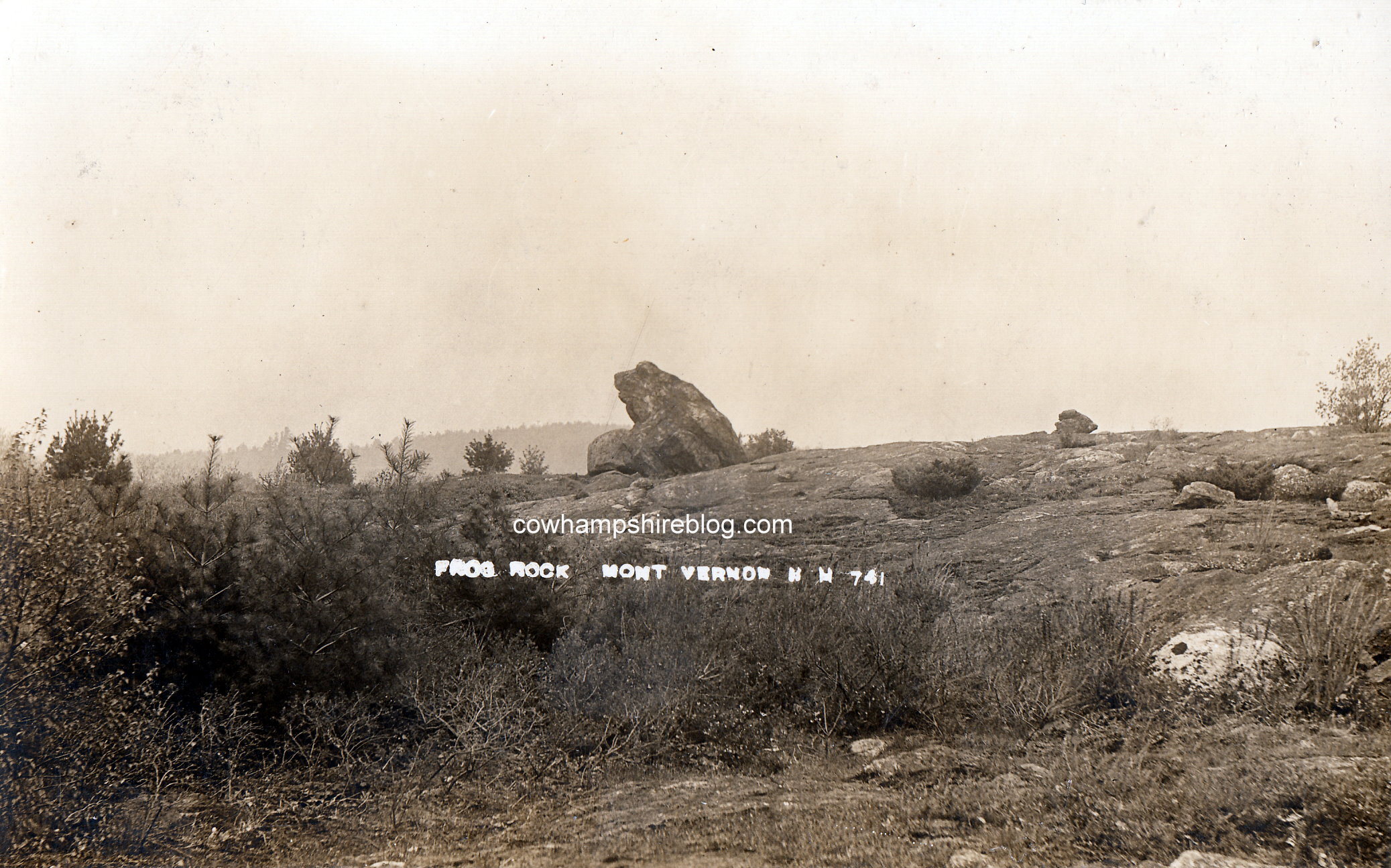 New Boston New Hampshire’s Famous “Frog Rock” | Cow Hampshire