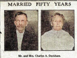Married Fifty Years: Charles A. & Abbie Ross (Shannon) Dockham of ...